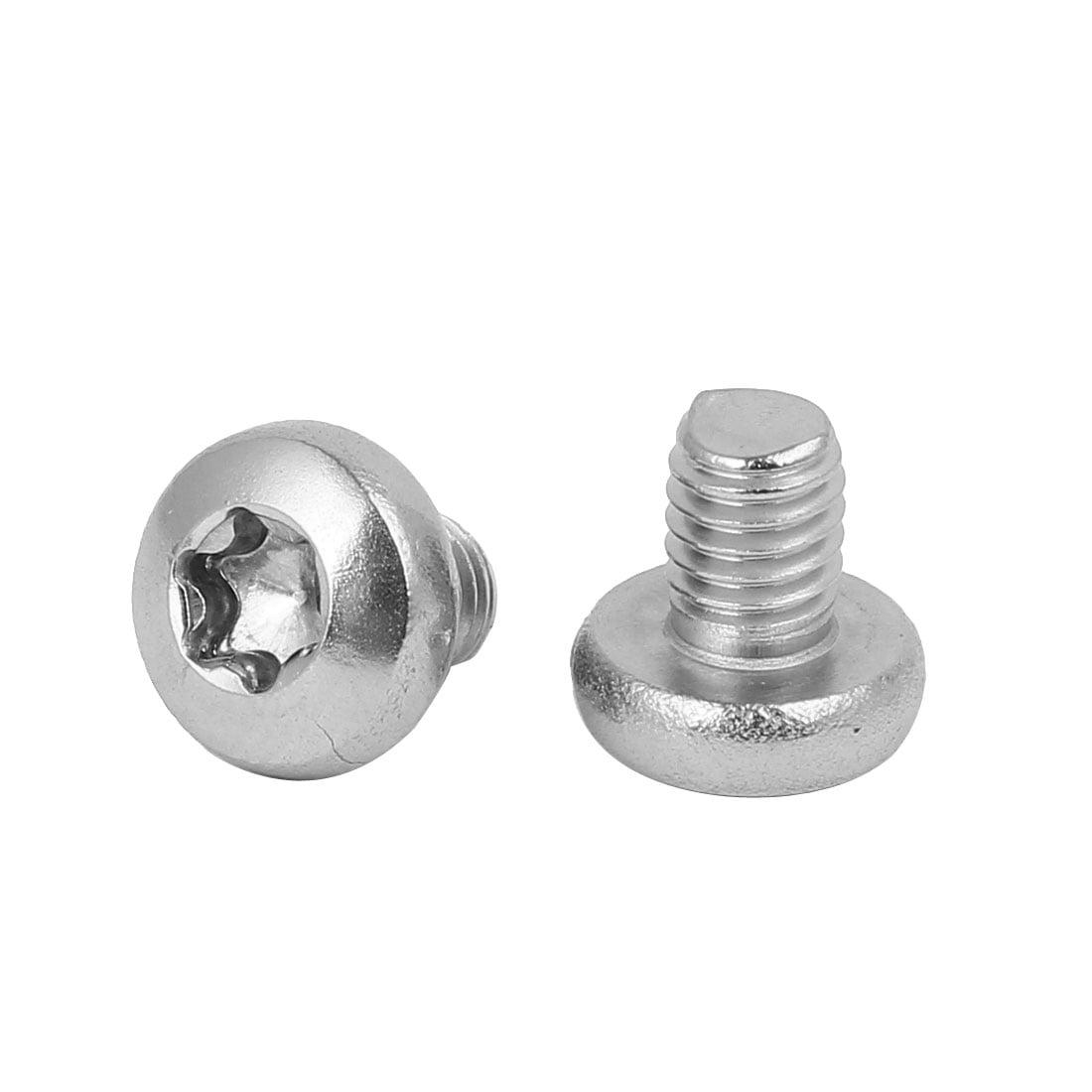 M6 x 8mm 316 Stainless Steel Round Torx Head Machine Screw Silver Tone ...