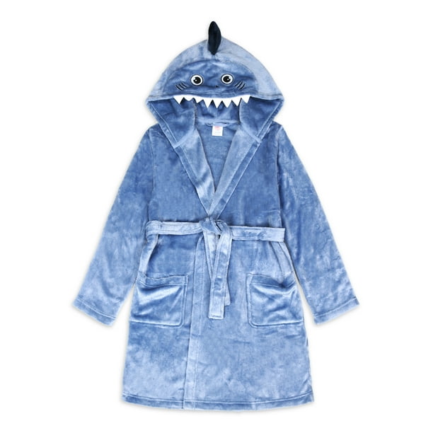 Wonder Nation Boys Shark Robe with Hood, Sizes 4-18 & Husky - Walmart.com