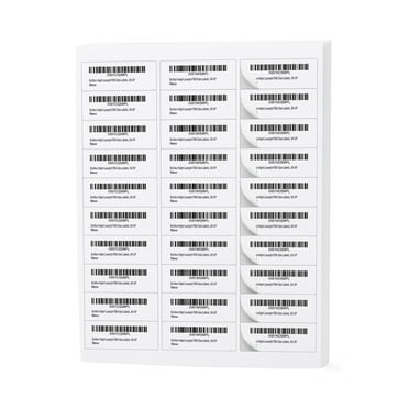 Universal Laser Printer Permanent Labels, 1 x 2 5/8, White, 3000/Box ...