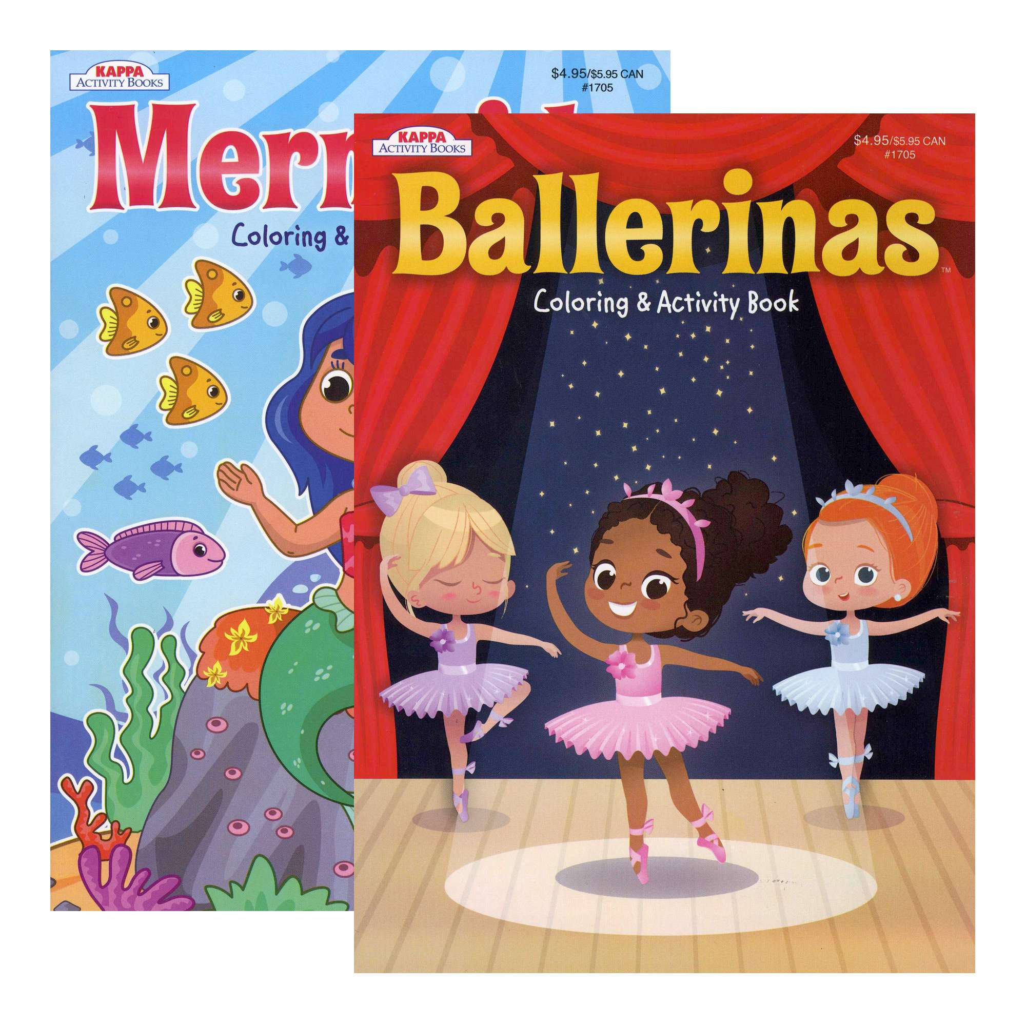 Activity & Coloring KAPPA Mermaids & Ballerinas Book 2-Title for ...
