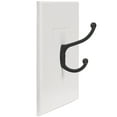 Three Piece White Wood and Metal Square Wall Hook Set - Walmart.com