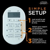 myTouchSmart 2-Outlet Plug-In 7-Day SunSmart Digital Timer, 35150 ...
