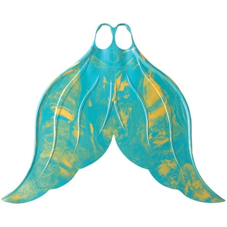 Mahina Mermaid MerFin Adult Classic Swimming Fin, Adult Small, Aqua ...