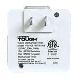 Hyper Tough Indoor Analog Mini Timer with 1 Polarized Outlet, 15 Amps ...