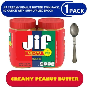 2X - Jif Creamy Peanut Butter Twin Pack - Walmart.com