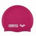 Arena Classic Silicone Youth Swim Cap in Fuchsia-White, One Size Fits ...