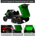 Track 7 24V Kids Toy Rideable Battery-Powered Dump Truck, 2-Seater, Off ...