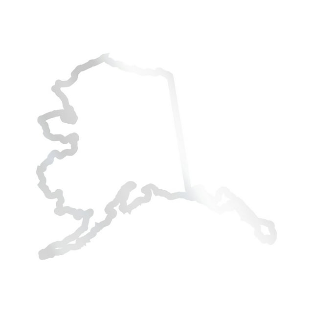 Alaska Outline Sticker Decal Die Cut - Self Adhesive Vinyl - Weatherproof - Made in USA - Many ...