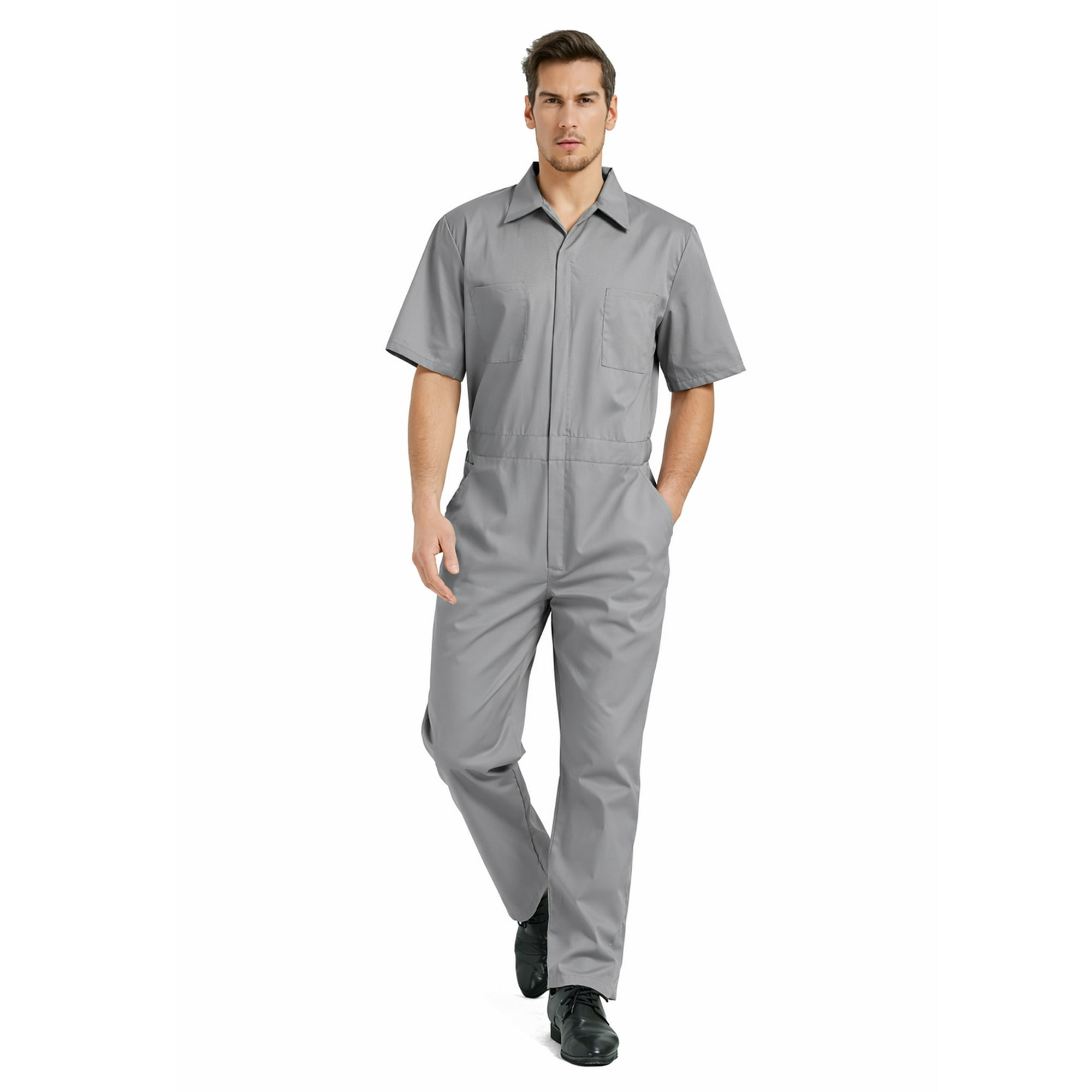 Click here for Toptie Mens Short-Sleeve Coverall Work Jumpsuit Li... prices