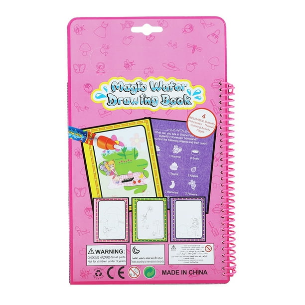 Water Drawing Book Portable Drawing Painting Book With Reusable Water ...