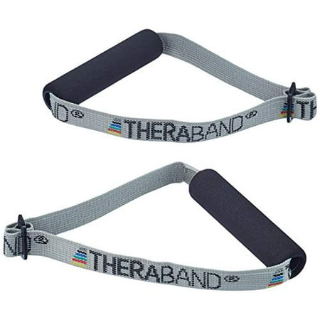 TheraBand Resistance Band Handles, Soft Handles Pair, Accessories for ...