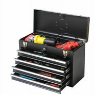 Powerbuilt 26 in Rapid Box Portable Slant Front Tool Box w/Tool Magnets ...