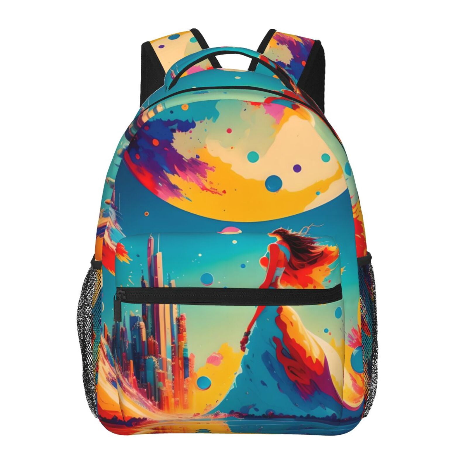 LNWH Backpacks, Fantasy Nature Background Patterns Casual Outdoor ...