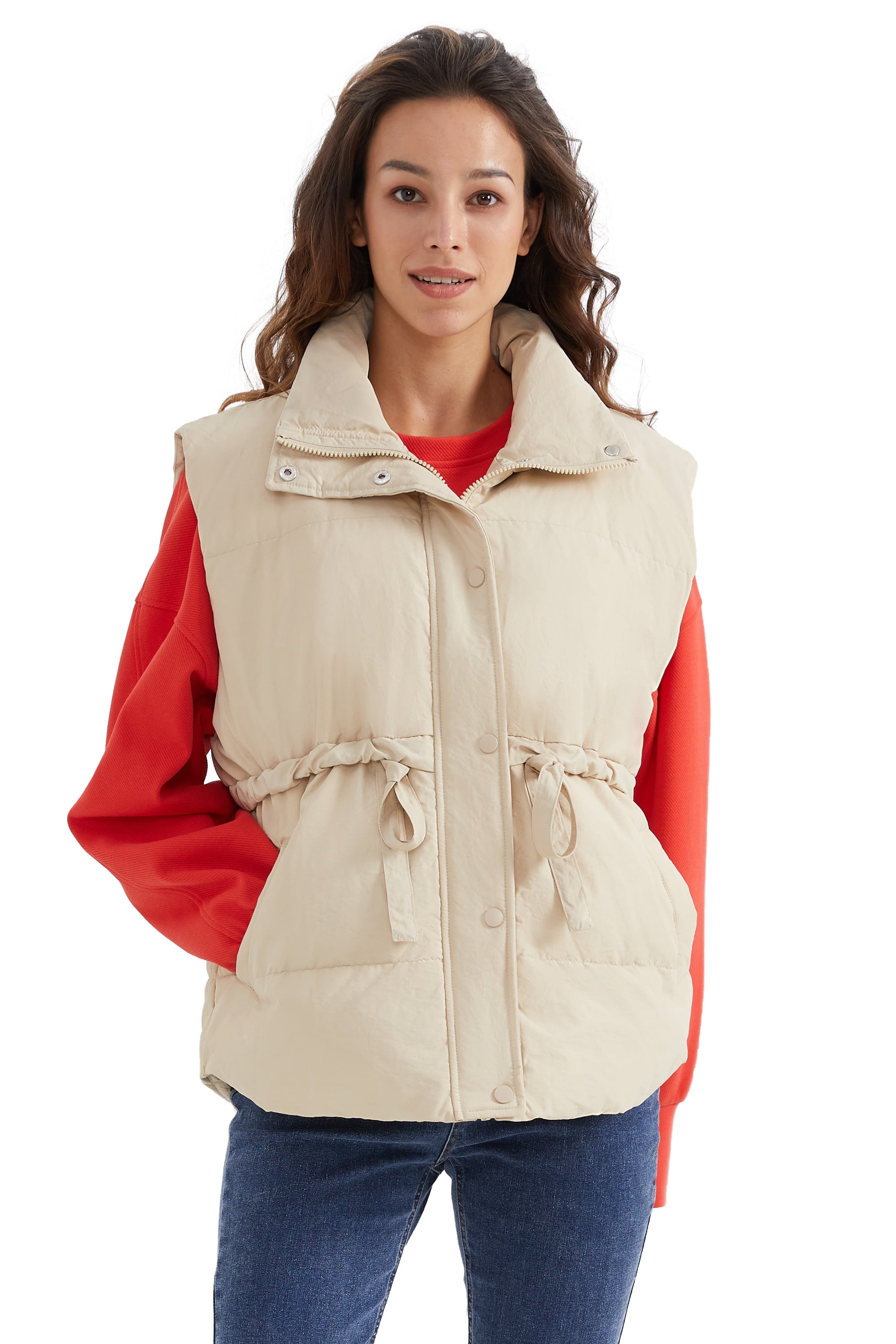 Elezay Women Packable Puffer Hiking Vest Quilted Puffer Vest ...