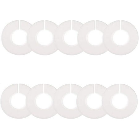 10Pcs White Plastic Clothing Rack Size Dividers Closet Organizer Hanger ...