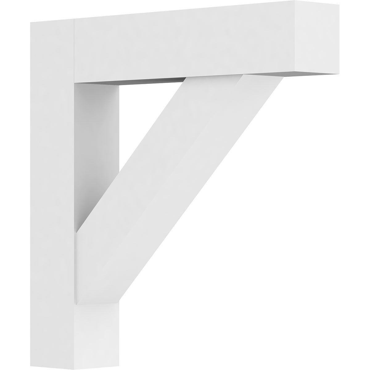 5"W x 30"D x 30"H Standard Traditional Architectural Grade PVC Bracket ...