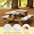 American Vintage Flowers Picnic Table Cover with Bench Covers Country ...