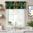 Black Cat Valances for Windows Pink Orange Flower Green Grass Spring ...