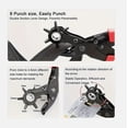 Revolving Punch Plier Kit, Heavy Duty Leather Hole Punch Tool with ...