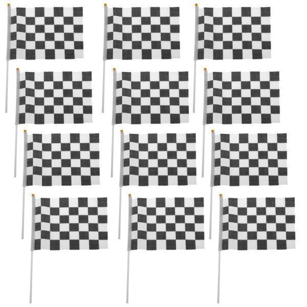 Paquete de Banderas de Carreras de Fórmula 1 F1 en Blanco Y Negro 8 ...