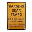 Warning Beware of Bear Sign - Walmart.com
