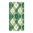 BZSMCE Soft Fitted Cotto for In Green Rhombus Flowers Pattern 39*27/52 ...