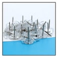60Pcs Clear Round Flat Head Push Pin Decorative Thumbtacks Cork Notice Board Pin with Case for ...