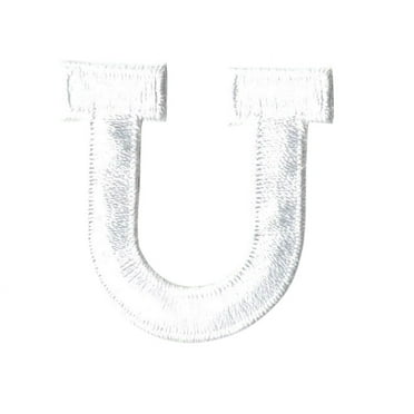 Alphabet Letter - R - Color Silver - 2" Block Style - Iron On ...