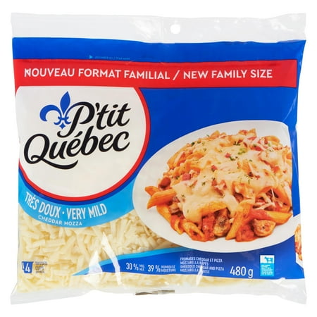 P'tit Quebec 480g Shredded Cheese - Very Mild | Walmart Canada