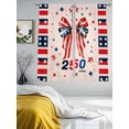 America 250 Years Sheer Curtains 63 Inches Long 2 Panels, Independence ...