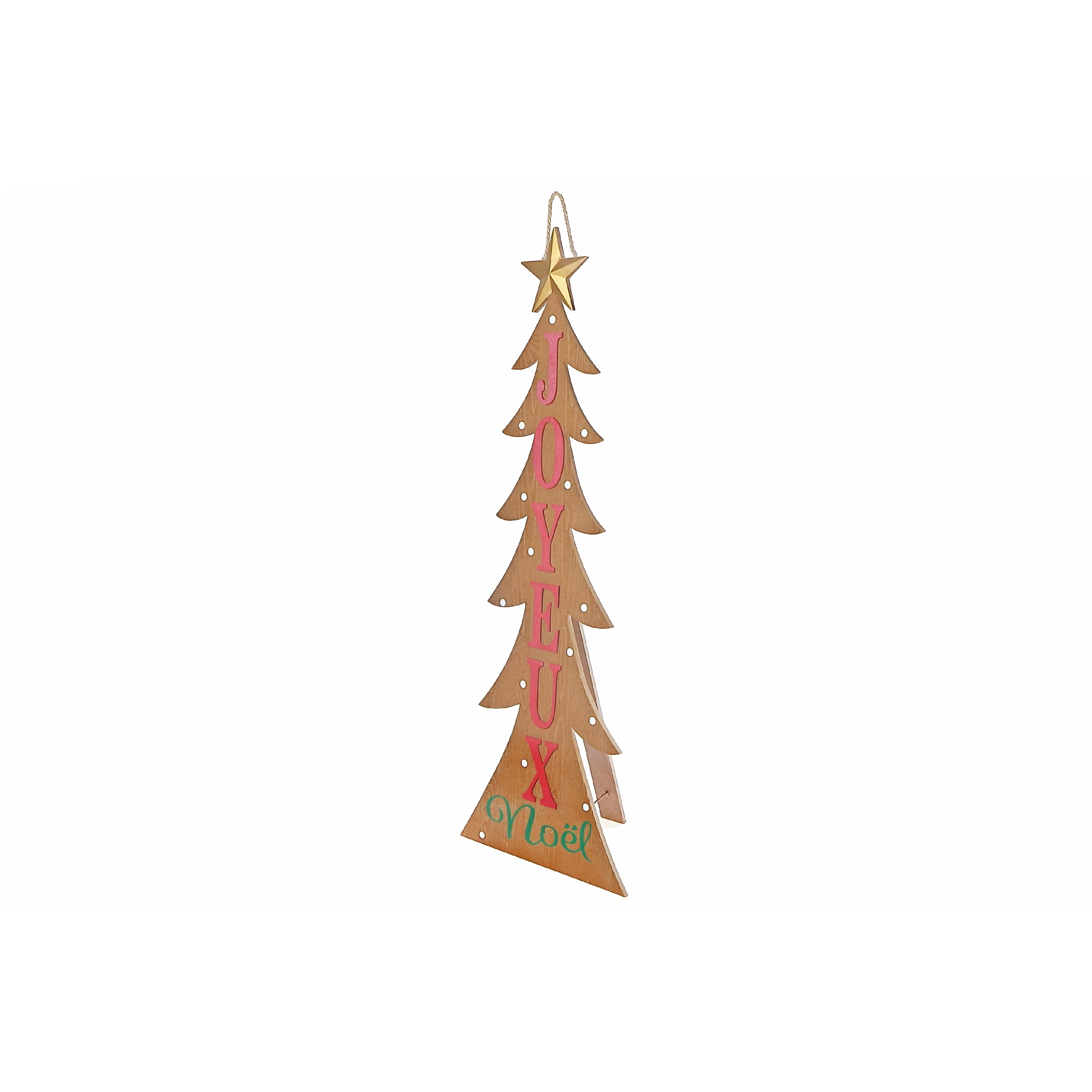 Click here for Ih Casadécor Wooden Tree Hanger (Joyeux Noel) prices