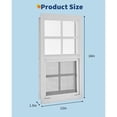 1 Packs 12'' x 18'' Shed Window, Small Sliding Windows with Aluminum ...