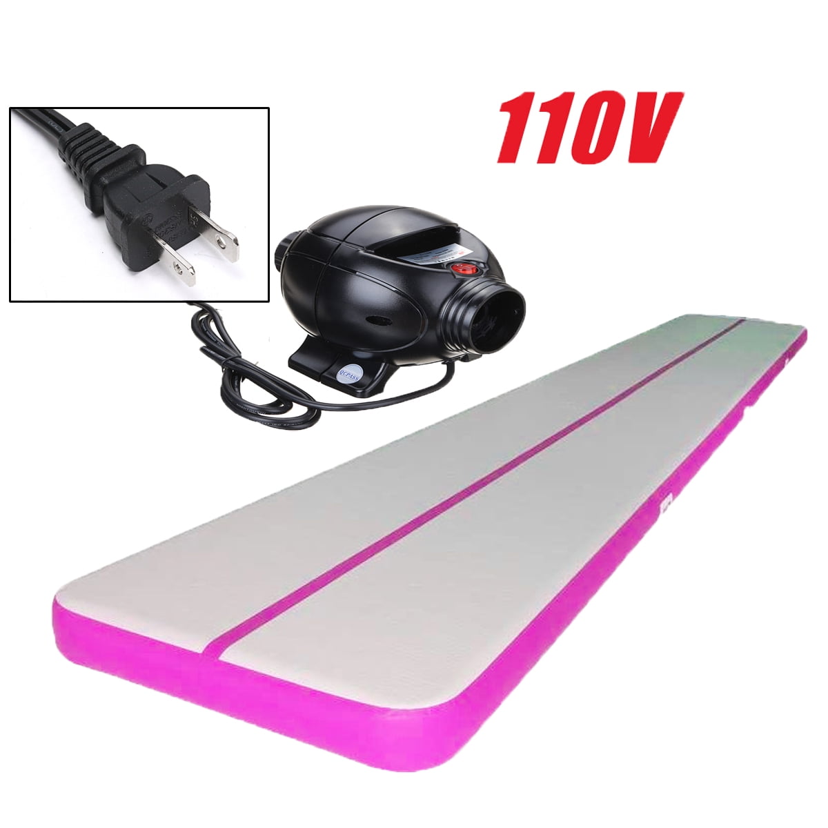 Inflatable Gymnastics Cheerleading Tumbling Yoga Mat Air Track Floor ...