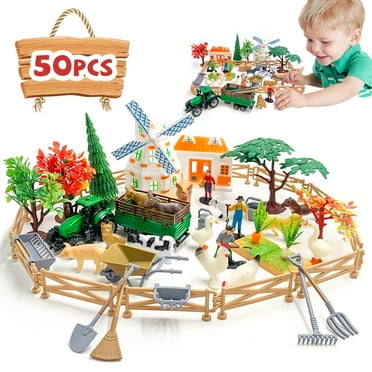 Adventure Force Farm Animals Jumbo Bucket, 55 Pieces - Walmart.com