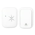 Self Powered Wireless Doorbell White Outdoor Ding Dong Model For House