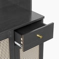 Cabinet with Open Compartment for Entryway Living Room Kitchen Wooden ...