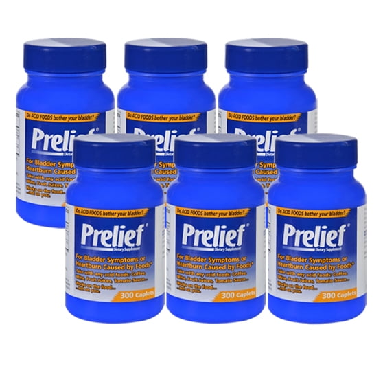 Prelief Acid Reducer Caplets, 300 Count , Dietary supplement (6 Pack ...
