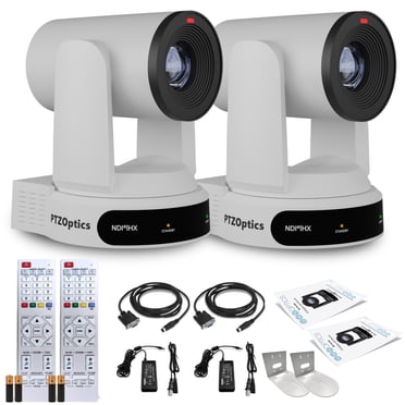 Panasonic AW-HE40SW PTZ Camera with HD-SDI Output (White) Base Bundle ...