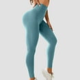 Babysbule Womens Fitness Workout Pants Women's New Thread Seamless Tight High Waist Sports Yoga ...