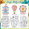 Amusement Park Theme Carbon Steel Cutting Dies Stencils for DIY ...