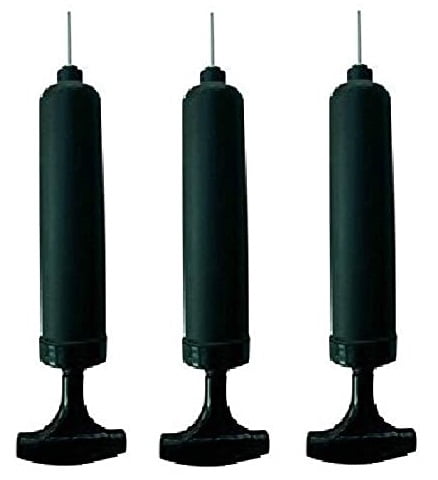 3 Pack of Black hand Pumps with inflation needles, Ball pump, Football ...