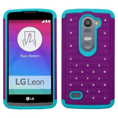 LG Leon Phone Case, LG Leon Case, by Insten Hard Hybrid Rubber Coated ...