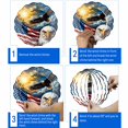 Bald Eagle Wind Spinner for Garden Yard 12In, Independence Day American ...