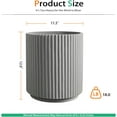 Round Concrete Planter Outdoor Indoor, Large Cement Plant Pot for ...