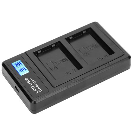 FLAMEEN LCD Display Screen Lithium Battery Double Charge Charger USB ...