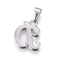 1 pc 304 Stainless Steel Pendants with Rhinestone Letter Letter.D ...