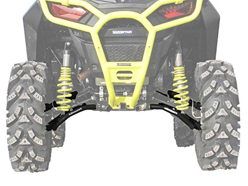 SuperATV Heavy Duty High Clearance Rear Offset A Arms for Polaris RZR S ...