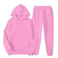 Fanxing Christmas Deals Two Piece Outfits Women Sweatsuits Set Fall Spring Long Sleeve Hoodie