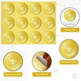 1 Set 34 Sheets Self Adhesive Gold Foil Embossed Stickers Round Dot ...