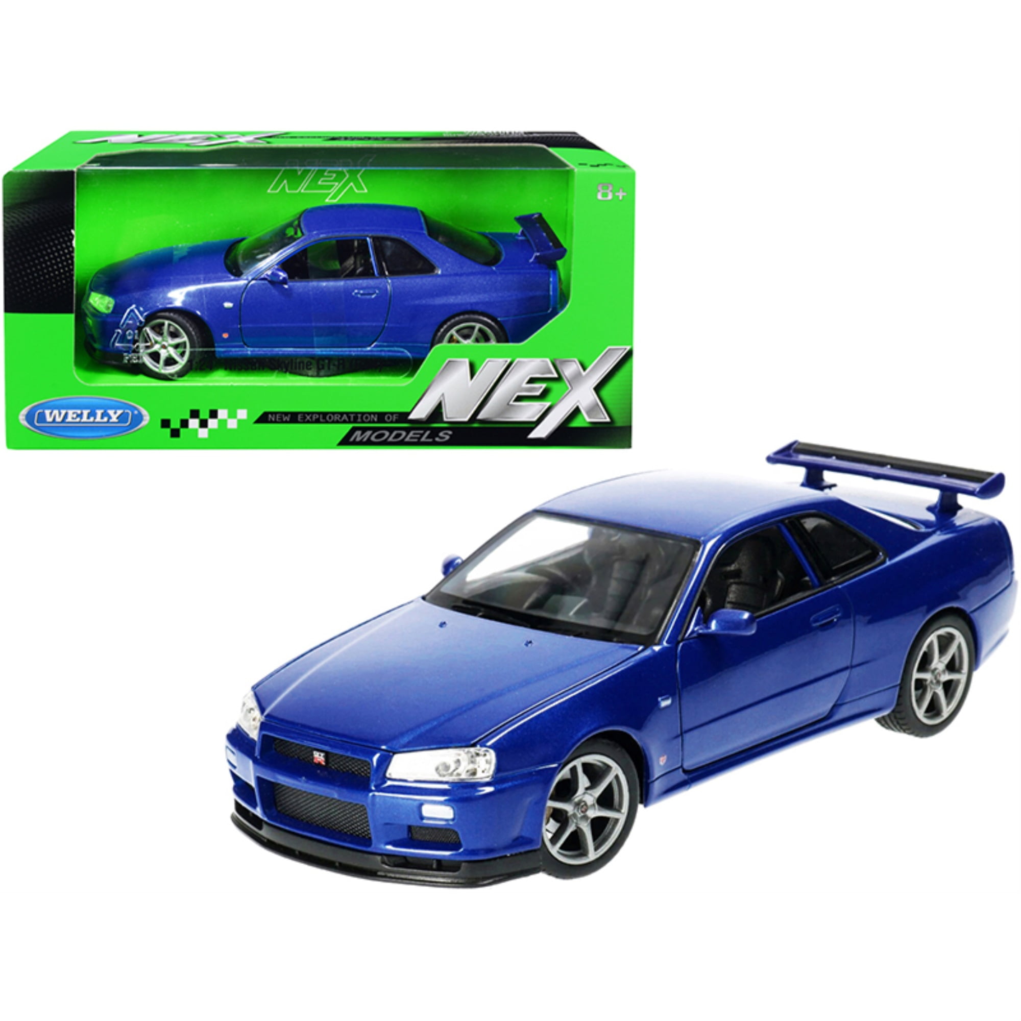 Nissan Skyline GT-R (R34) RHD (Right Hand Drive) Blue Metallic NEX ...